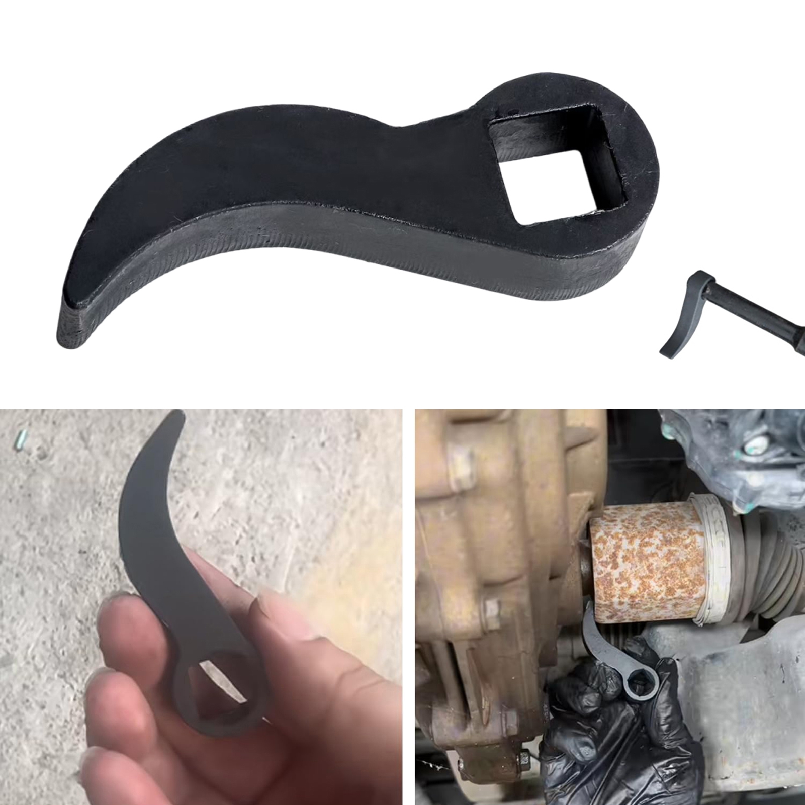 Skymirror Tool Compact Adapter Head Pry Bar Wrench Adapter Heavy Duty ...