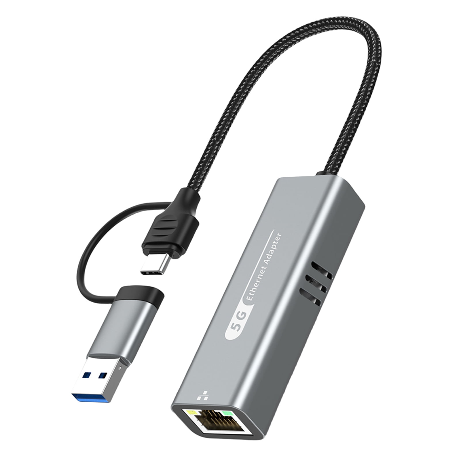 Skymirror USB/Type-C to Ethernet Adapter 5000Mbps High Speed Dual ...
