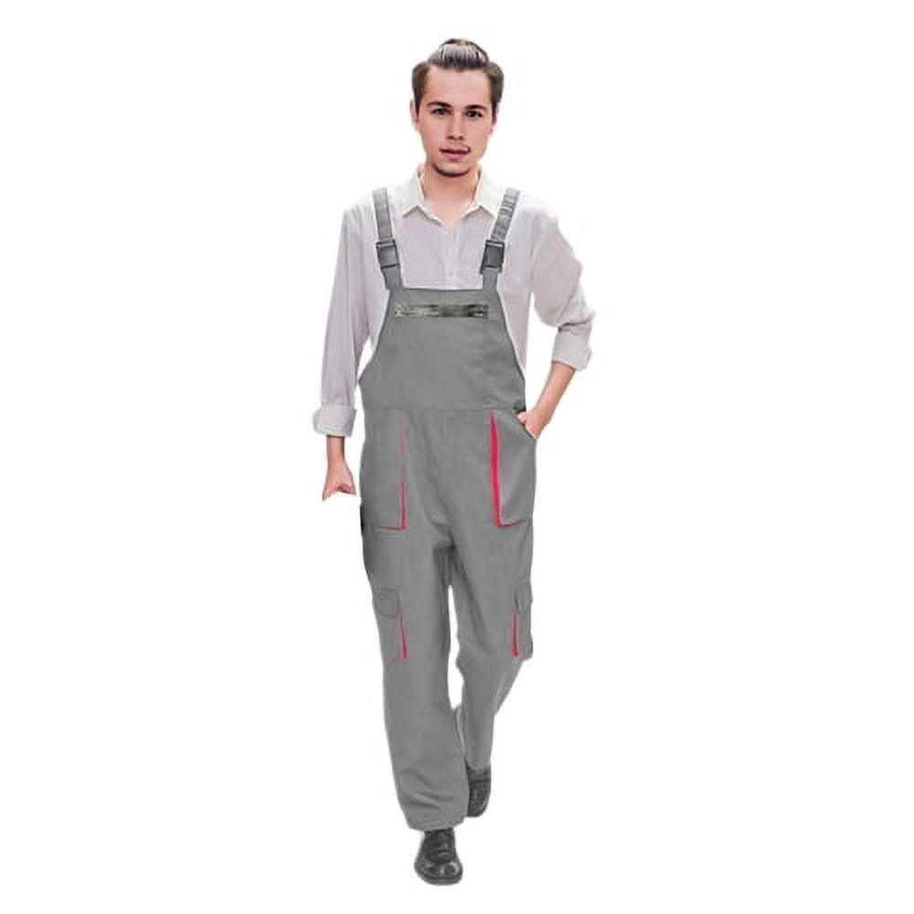 Skymirror Work Bib Overalls Adjustable Shoulder Straps Pockets Jumpsuit ...
