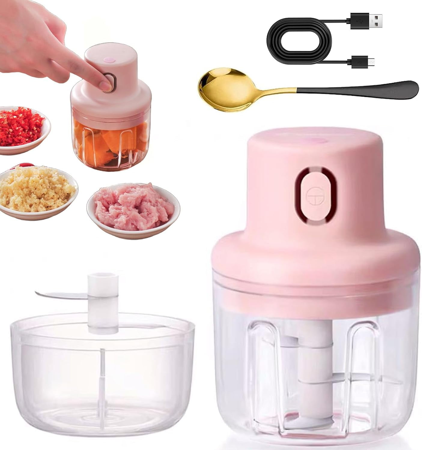 Skypicni Wireless Food Chopper, Skypicnic Meat Slicer, Portable ...