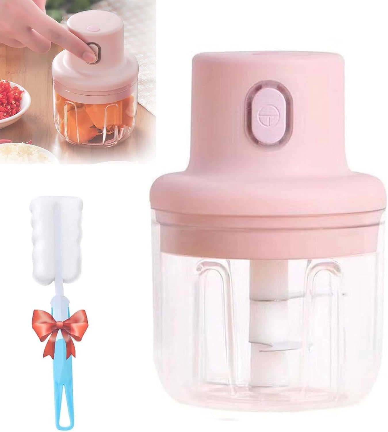 Skypicnic Wireless Food Chopper, Electric Garlic Chopper Cordless ...