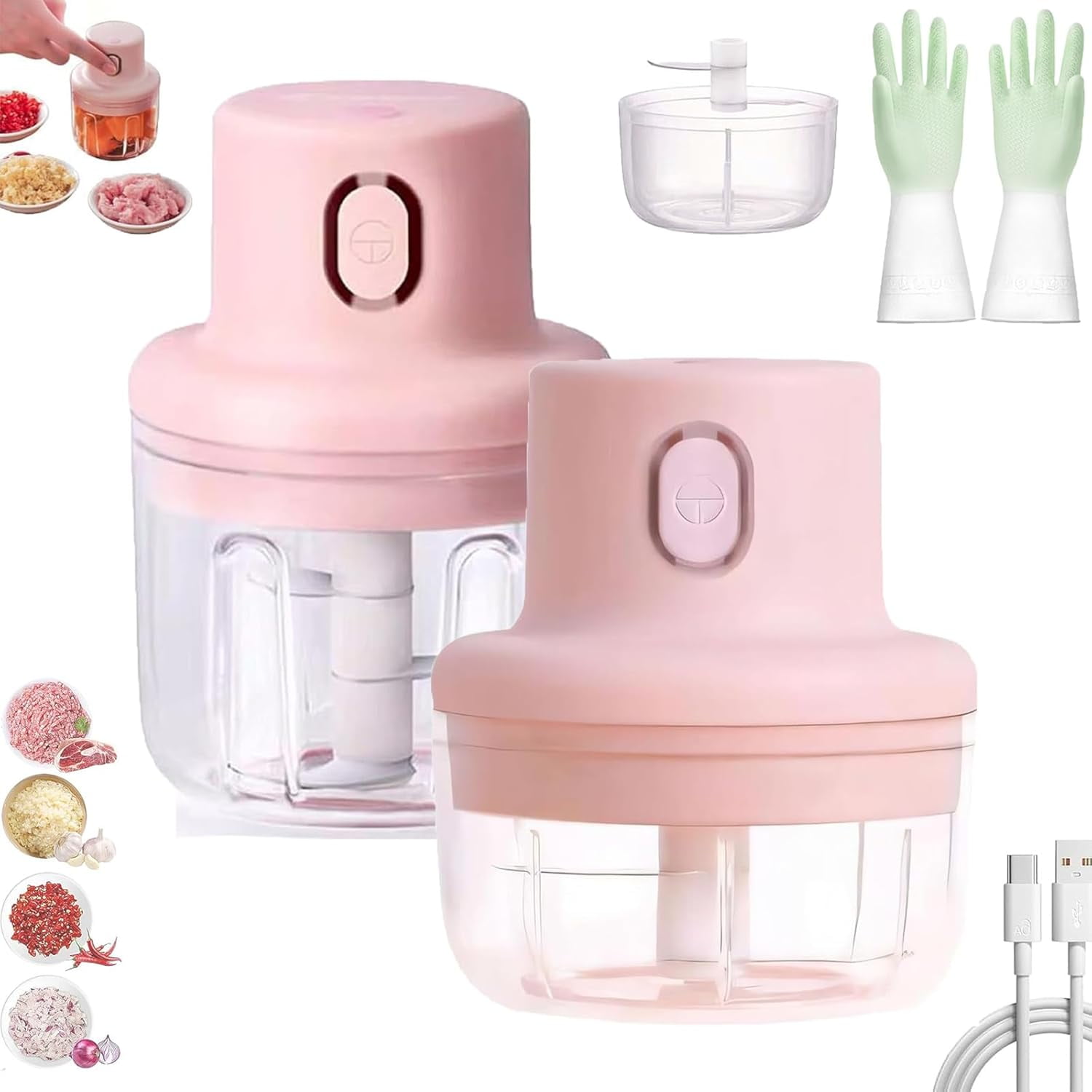 Skypicnic Wireless Food Chopper, Fairfaction Chopper, Cordless Mini ...