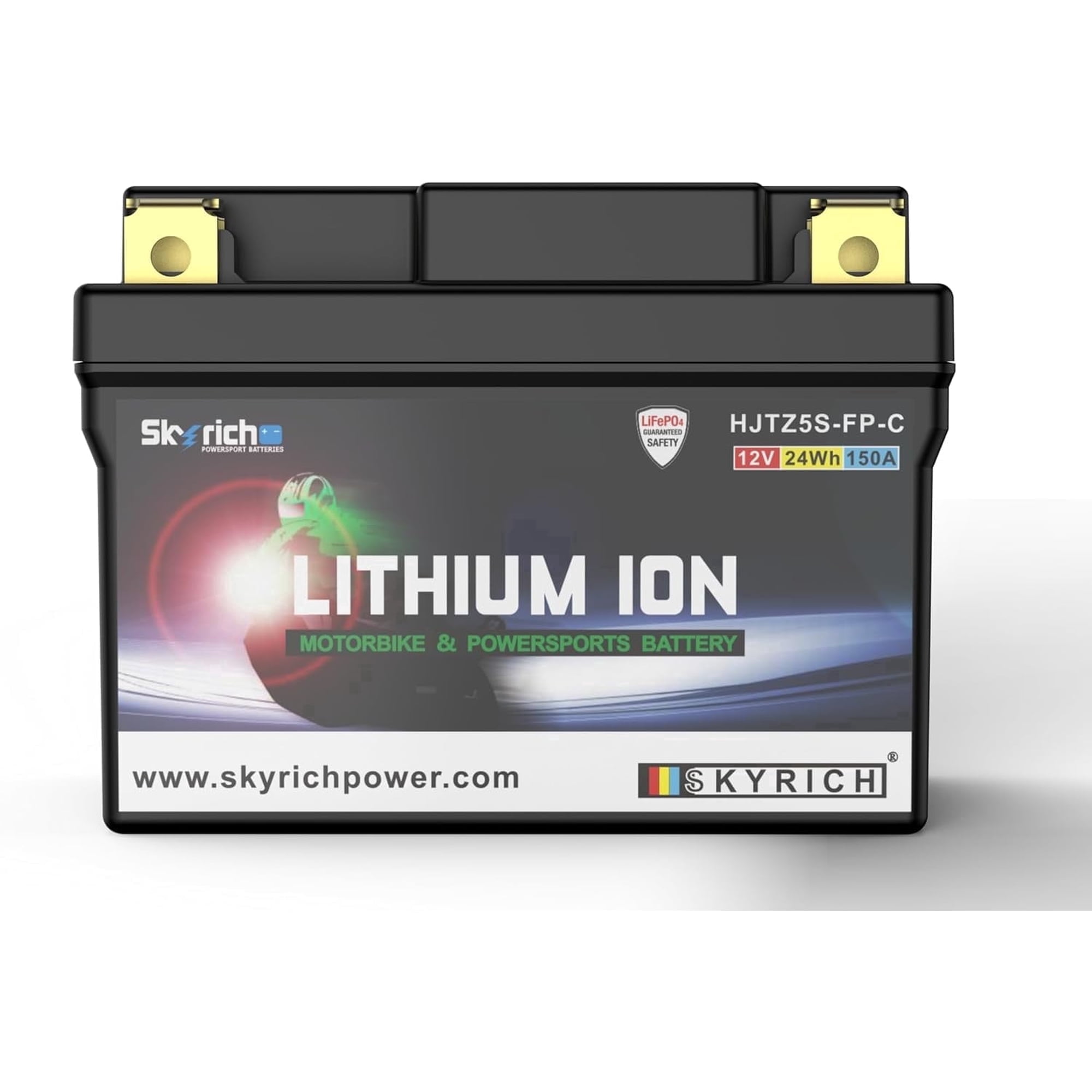 Skyrich HJTZ5S-FP-C Lithium Ion Battery 12 V Automotive Battery , 120 ...