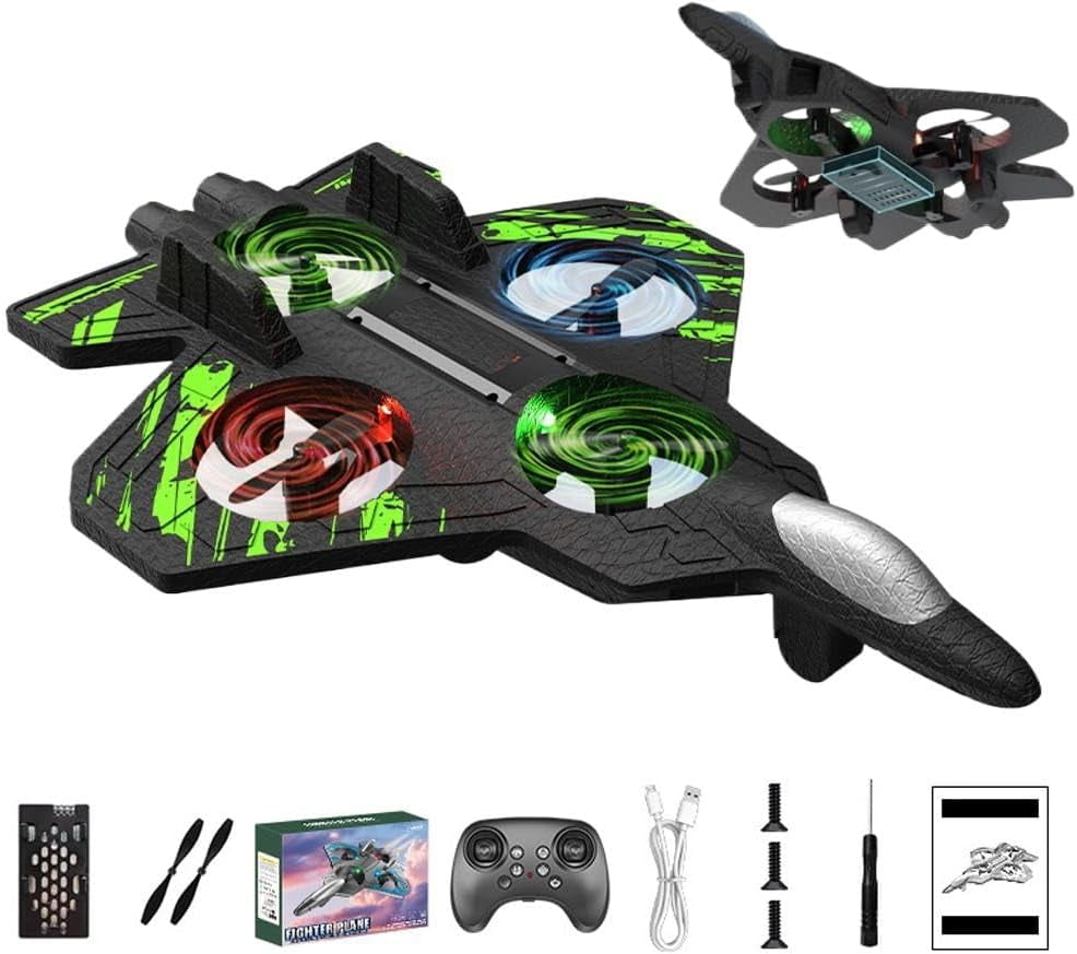 Skyriders RC Stunt Fighter Jet 2026 – 360° Flips & LED Lights ...