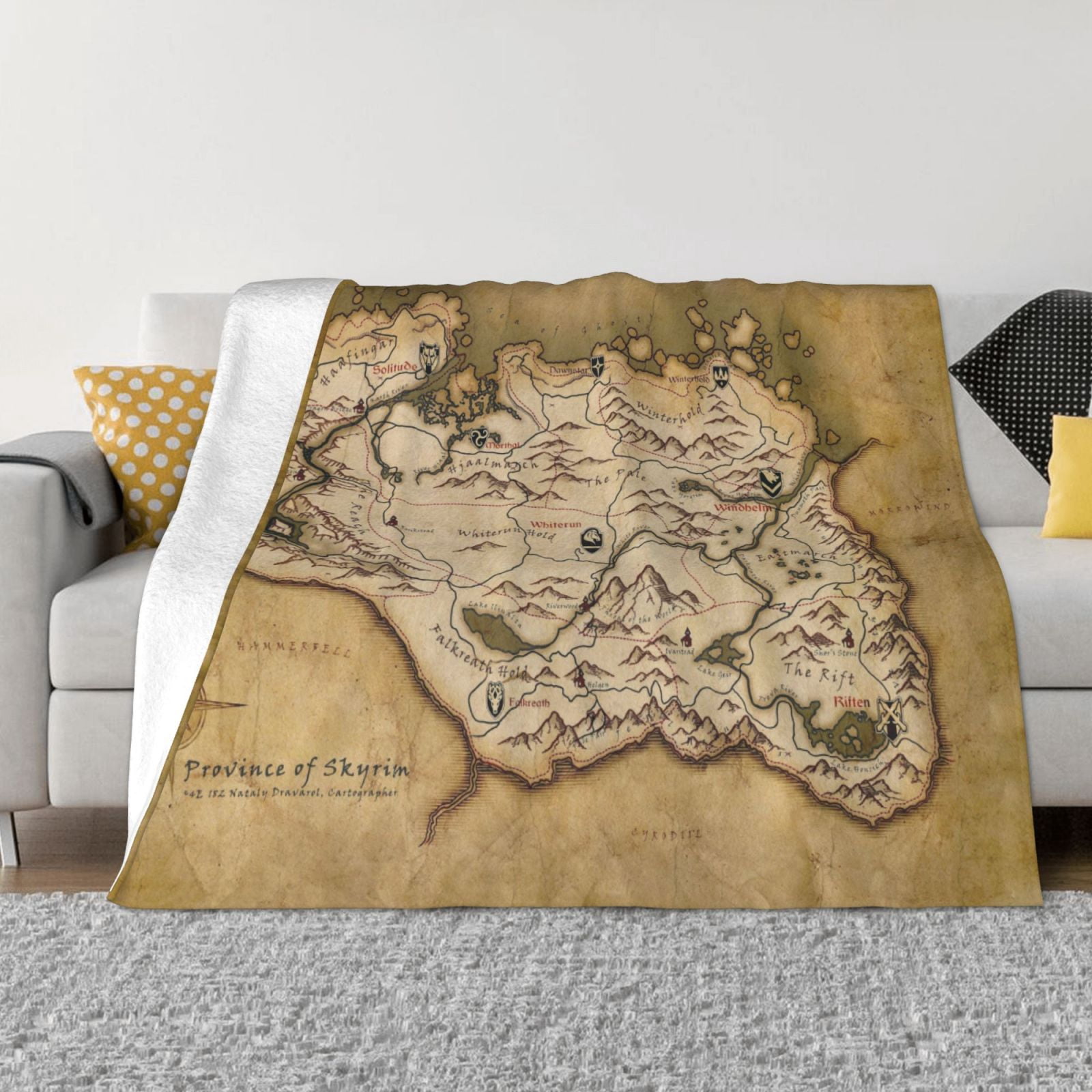 Skyrim Blanket Ultra-Soft Warm Throw Blanket Soft Warm for Bed Couch ...