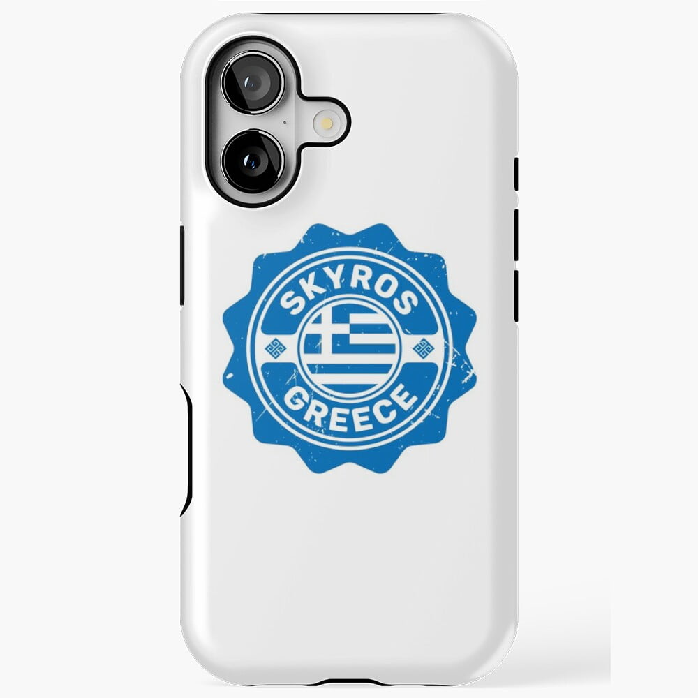 Skyros Greece Travel Protective Case for iPhone 11 12 13 14 15 16 17 ...