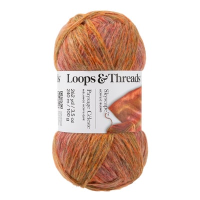 Skyscape Yarn by Loops & Threads – Medium Acrylic Nylon Blend - Self ...