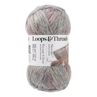 Skyscape Yarn by Loops & Threads – Medium Acrylic Nylon Blend - Self ...