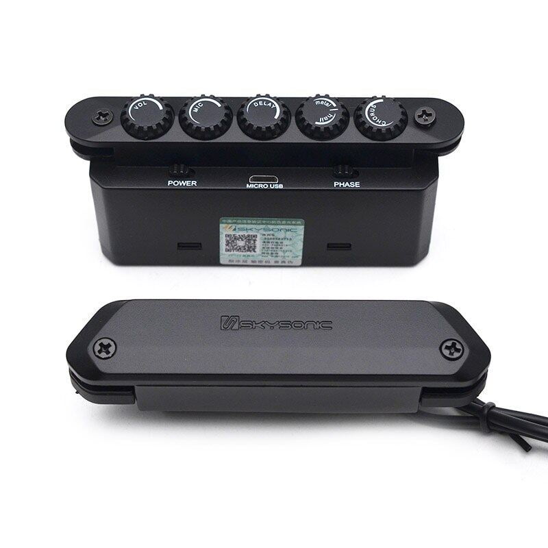 Skysonic R2 RESONANCE Pickup Magnetic Mic Pickup with Reverb Chorus ...
