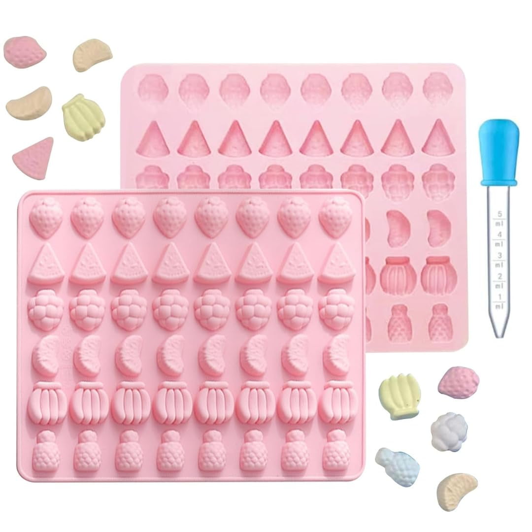 Skytail 48 Slot Fruit Silicone Mould with Dropper Mini Strawberry ...