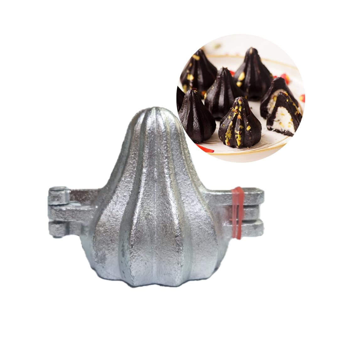 Skytail Steel Aluminium Big Modak Mould for Ganpati Bappa Ganesh ...