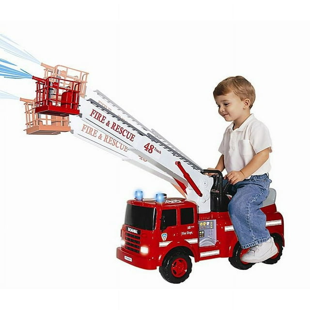 Skyteam Technology Ride-On Action Fire Engine - Walmart.com