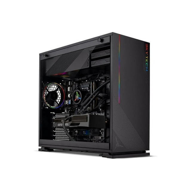 Skytech Azure Gaming PC Desktop – AMD Ryzen 7 5700X 3.4 GHz, NVIDIA RTX ...