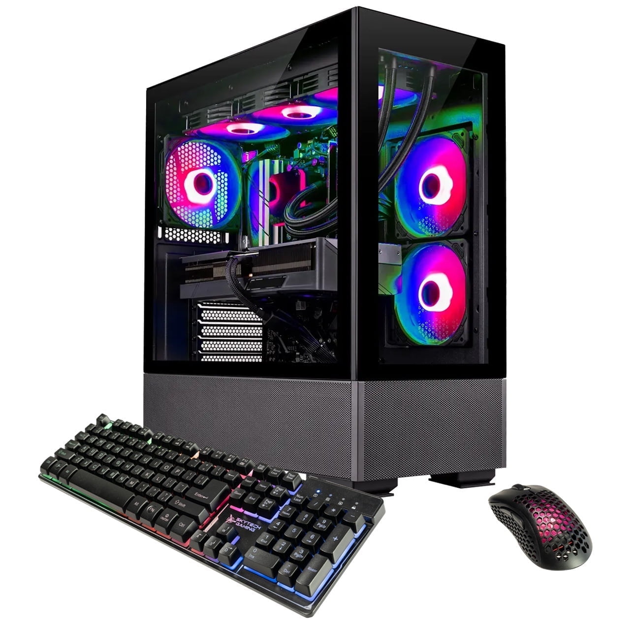 Skytech Azure Gaming PC Desktop AMD Ryzen 7 7800X3D NVIDIA Geforce RTX ...