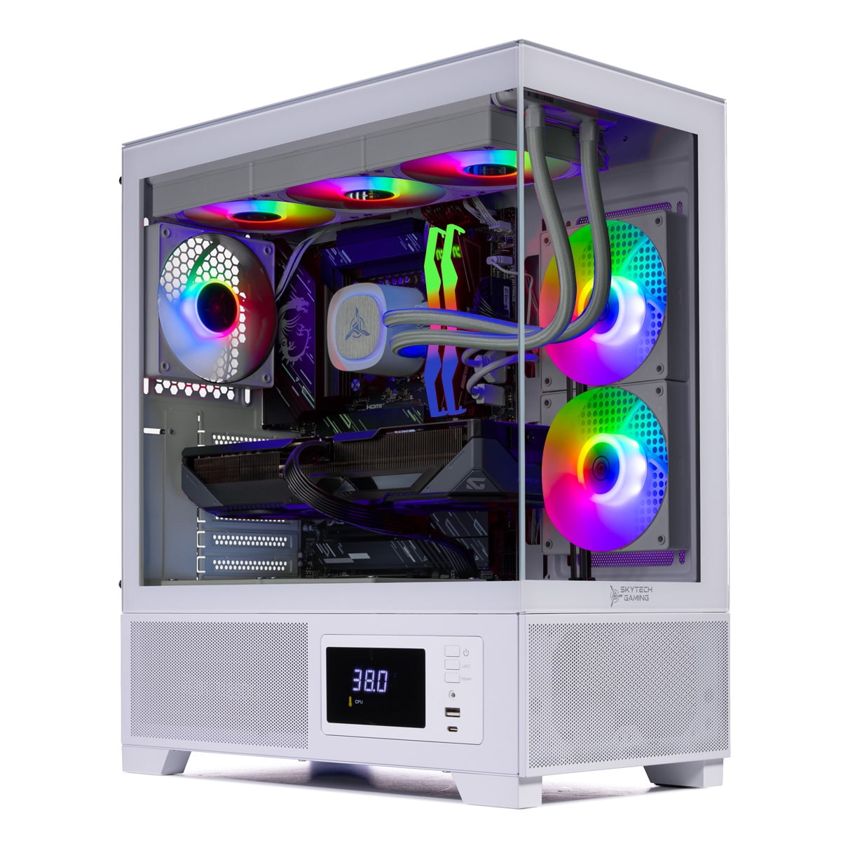 Skytech Azure Gaming PC Desktop AMD Ryzen 9 9900X NVIDIA GeForce RTX ...