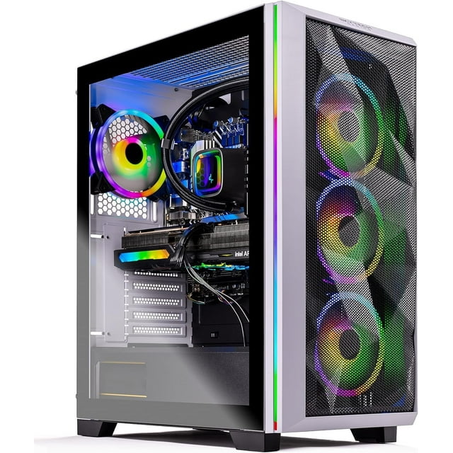 Skytech Chronos Gaming PC Prebuilt, Liquid Cooled, Intel i7 12700F 2.1GHz, ARC A770, 1TB SSD ...