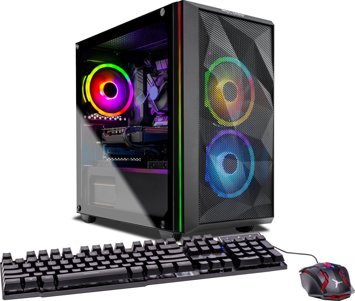 Skytech Chronos Mini Gaming PC Desktop, Intel i3 10105F, Arc A380, 500GB SSD, 16GB RAM, Windows ...