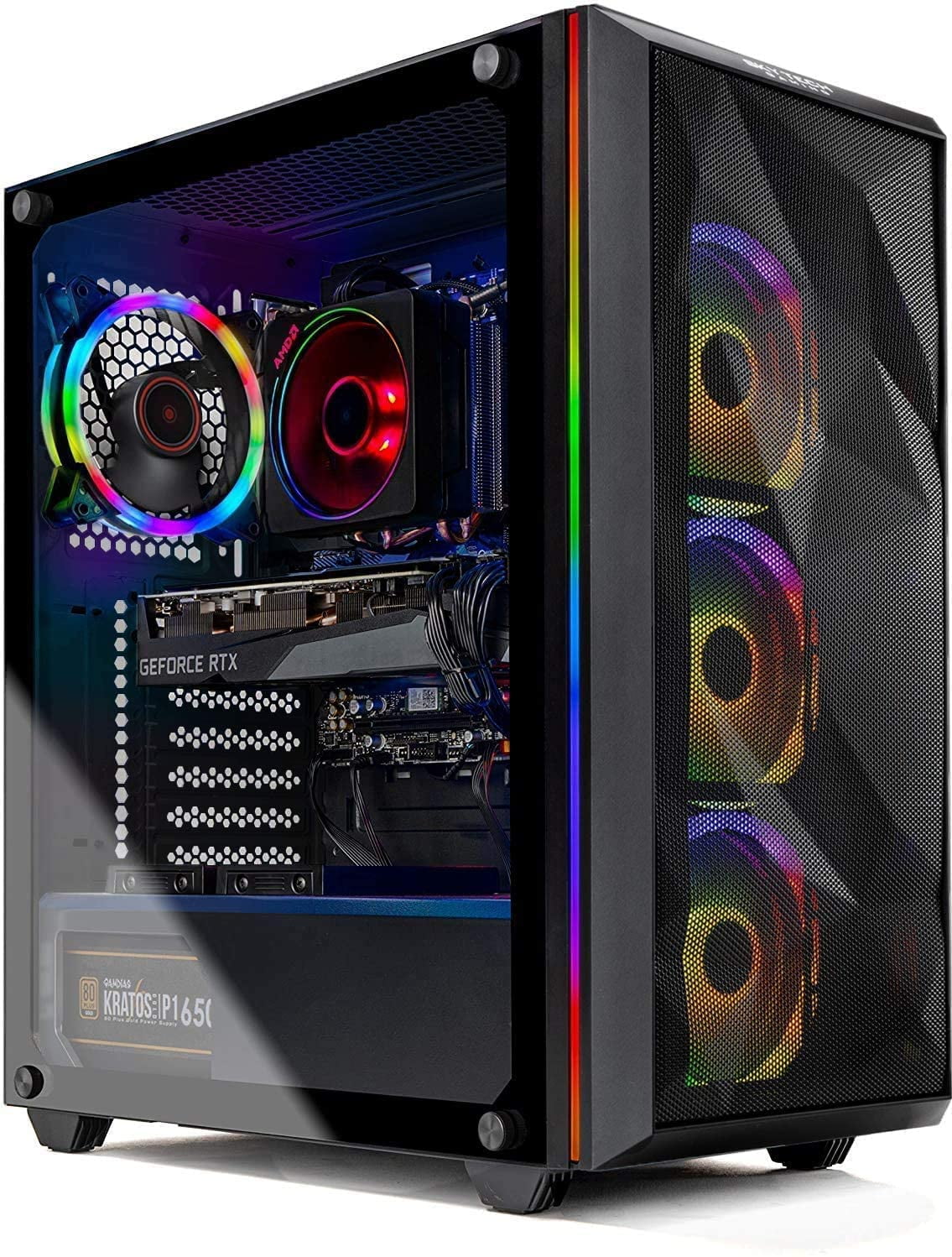Skytech Gaming Chronos Gaming PC Desktop - AMD Ryzen 5 5600X 3.7 GHz, RTX 3060, 1TB NVME SSD ...