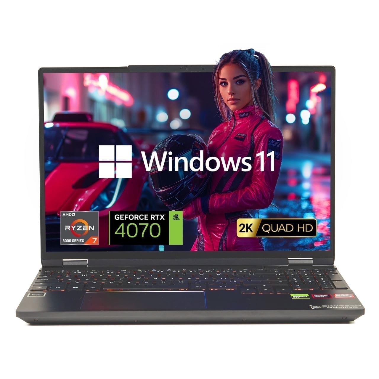 Skytech Gaming Noir Gaming Laptop AMD Ryzen 7 8845HS NVIDIA GeForce RTX ...