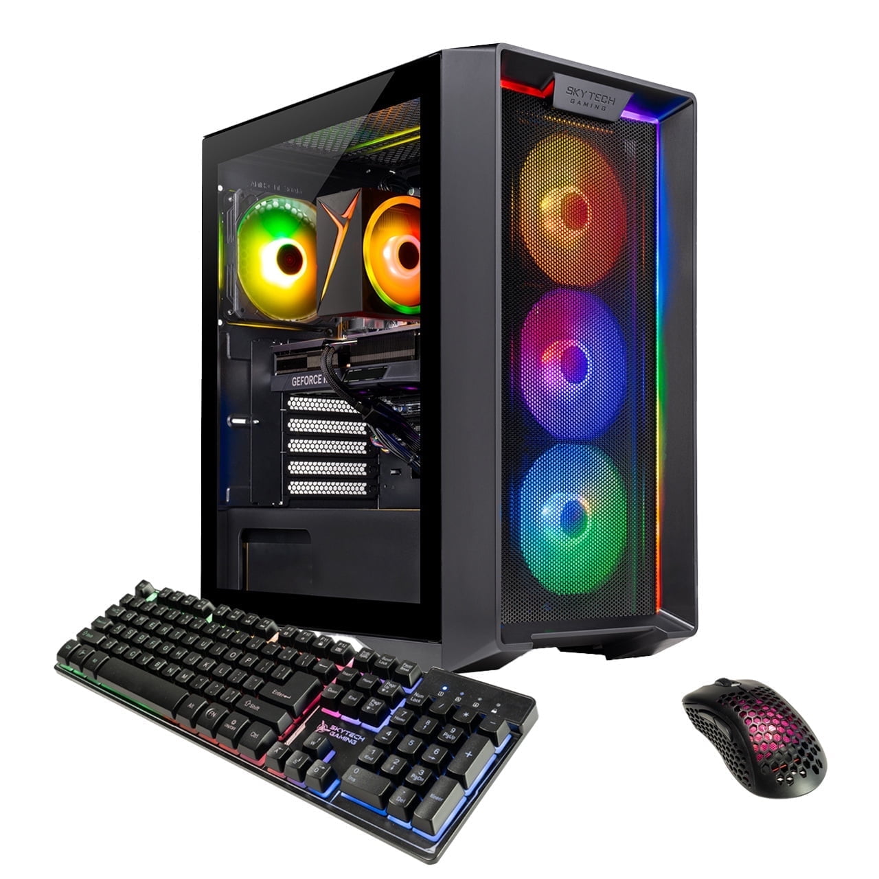 Skytech Nebula Gaming PC Desktop AMD Ryzen 7 5700 NVIDIA GeForce RTX 3050 (6GB) 1TB NVMe SSD ...