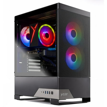 Skytech Storm Gaming Desktop AMD Ryzen5, 16GB, 1TB SSD, Intel Arc ...