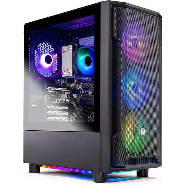 Skytech Shadow Gaming PC with Geforce GPU - Ryzen 7 5700X, RTX 3060, 1TB SSD, 16GB RAM, Wi-Fi ...