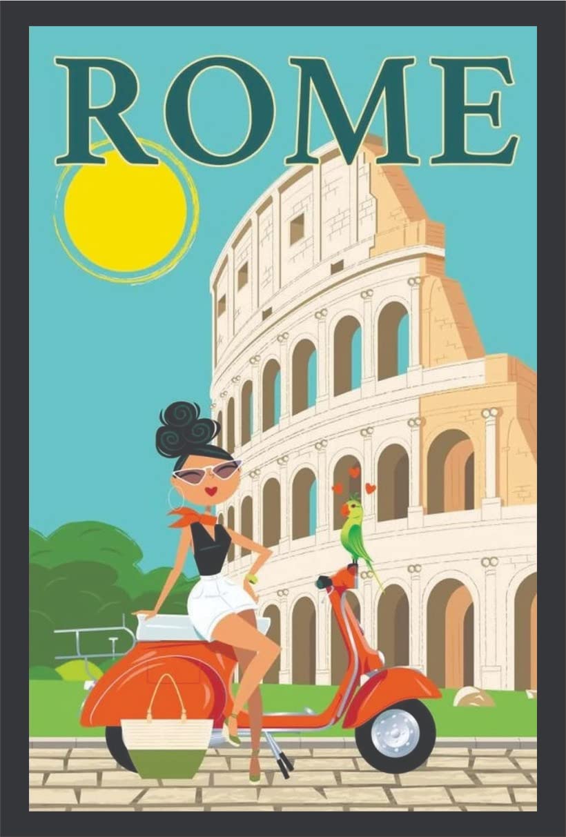 Skywalk Souvenir Rome Wooden Fridge Magnet Multicolor - Walmart.com