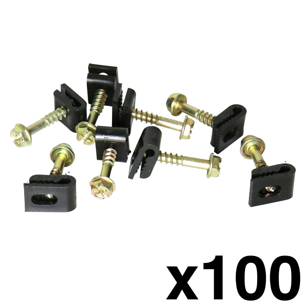 Skywalker 100 Flexible Screw Clips for Ground Wire (Screw Depth: 1/2 ...