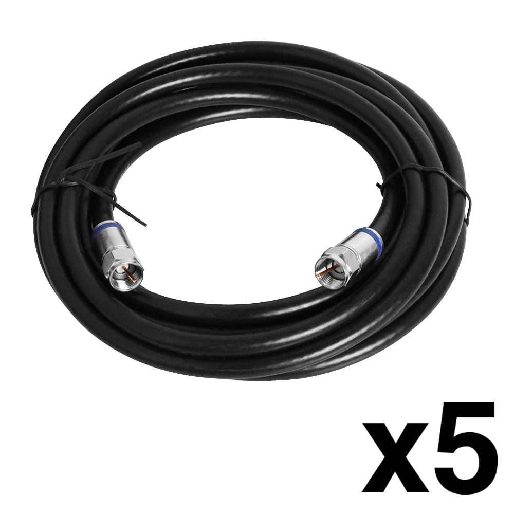 Skywalker 12' RG-6 Coax Jumper Cable with Lock & Seal Connectors (5 ...