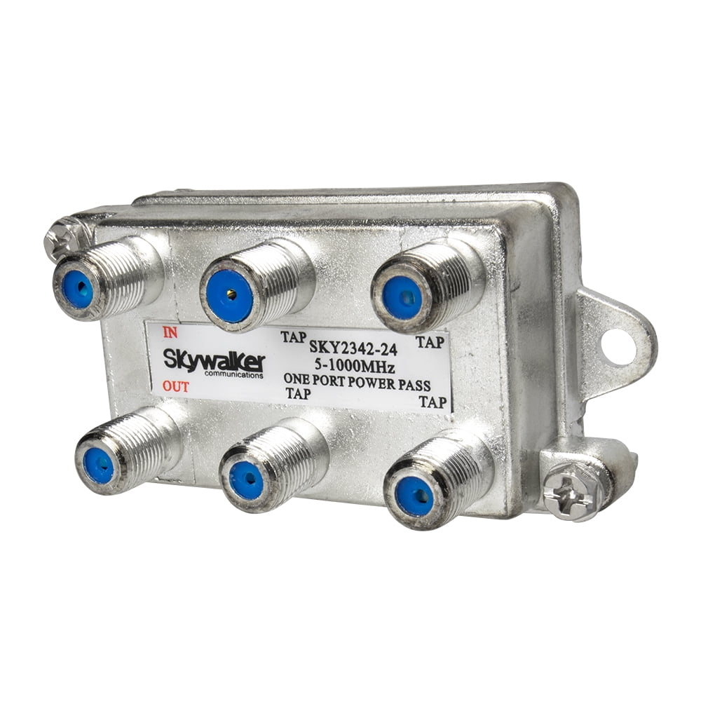 Skywalker Brand — 5-1000MHz Quad 4-Way Tap (24dB, One Port Power Pass ...