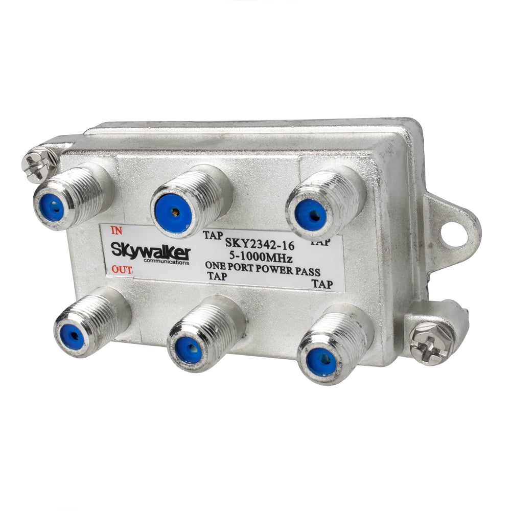 Skywalker Brand — 5-1000MHz Quad 4-Way Tap for Clear Television Signals ...