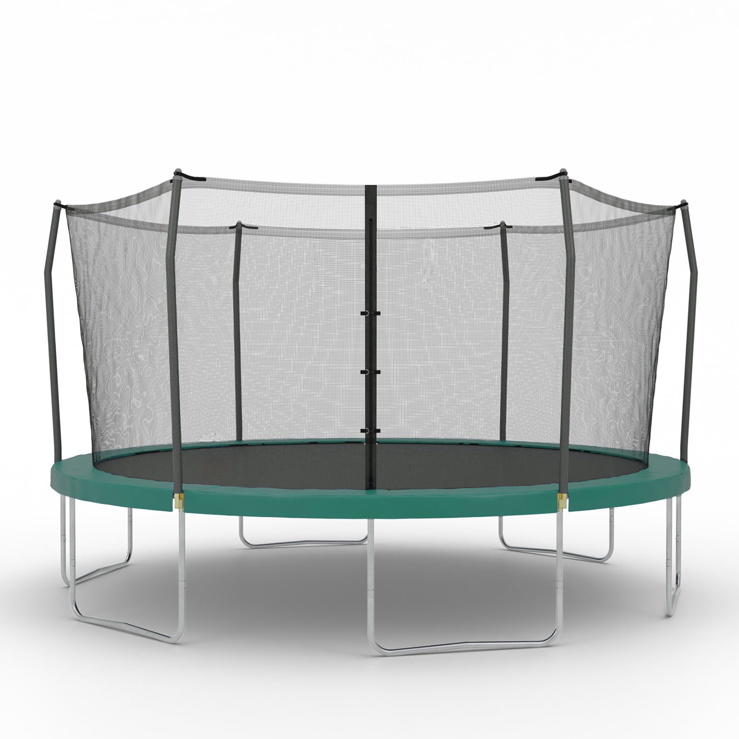 Skywalker Trampolines 15’ Round Trampoline with Enclosure – Green ...