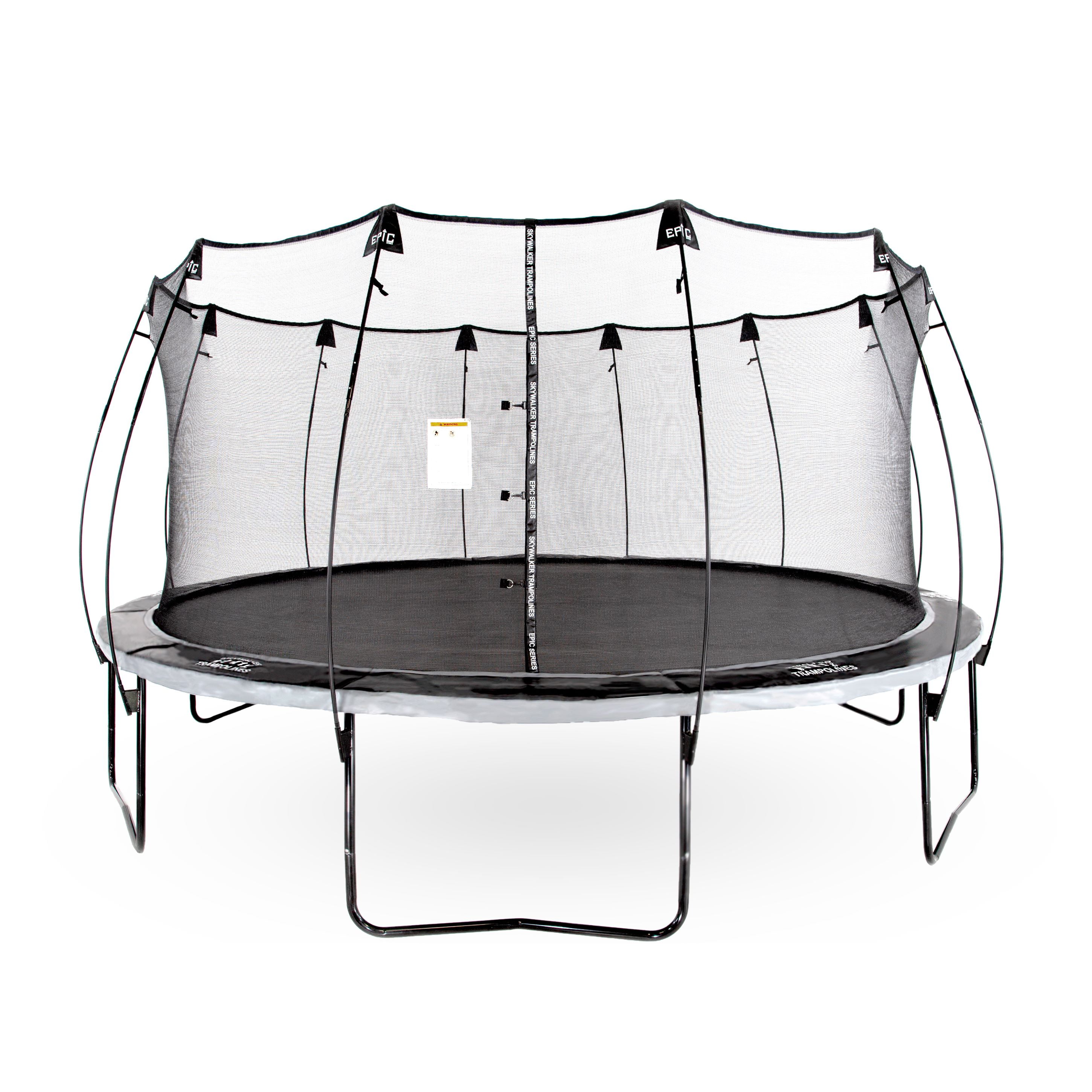 Skywalker Trampolines Epic Series 16ft Round Trampoline with Dual Black ...