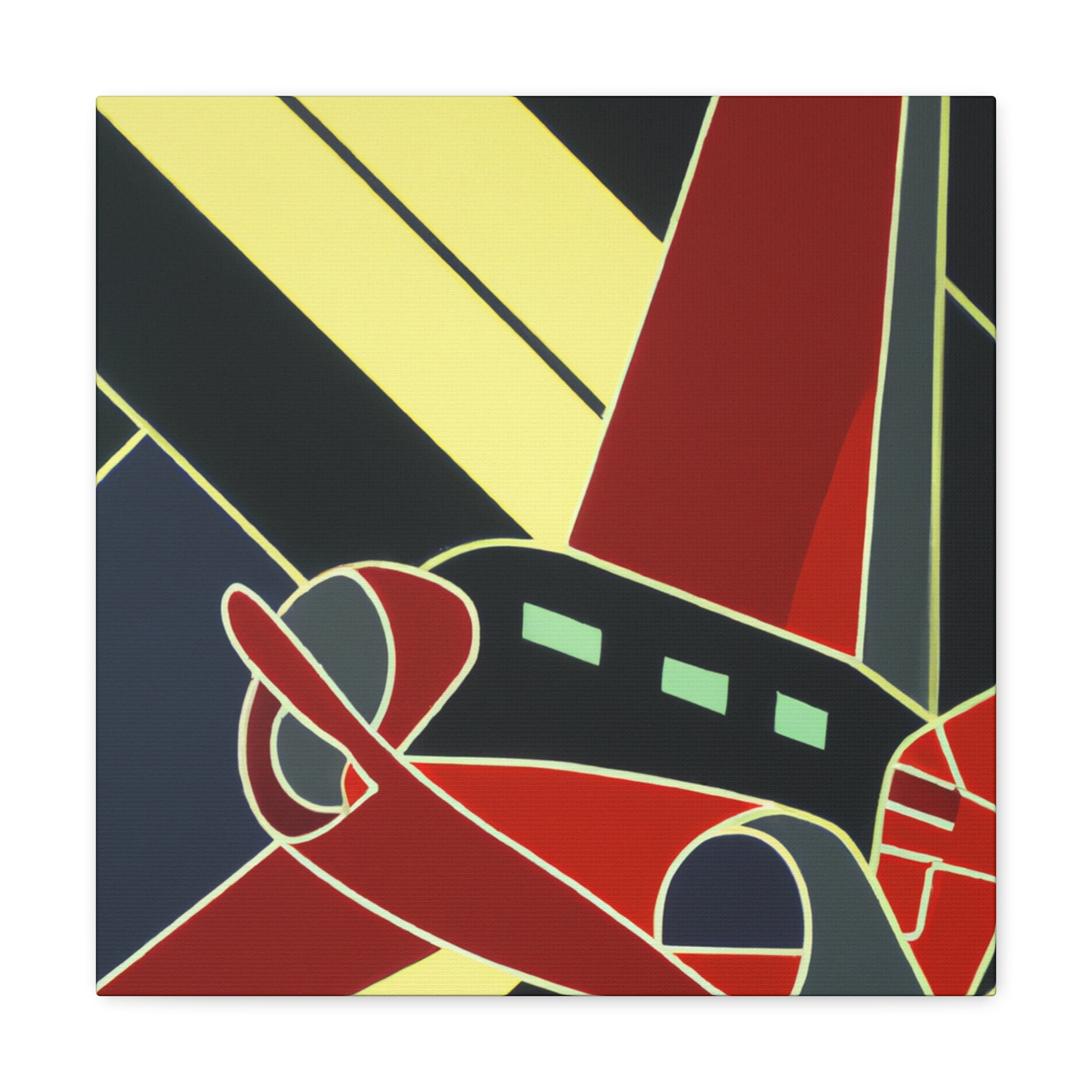 "Skyward Art Deco Plane" - Canvas - Walmart.com