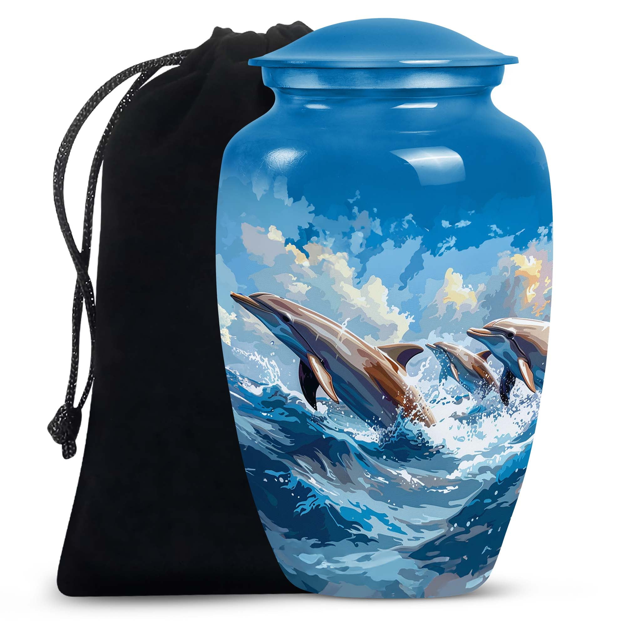 Skyward Dolphin Leap - Cremation Memorial Urn - Beautiful Urns For ...