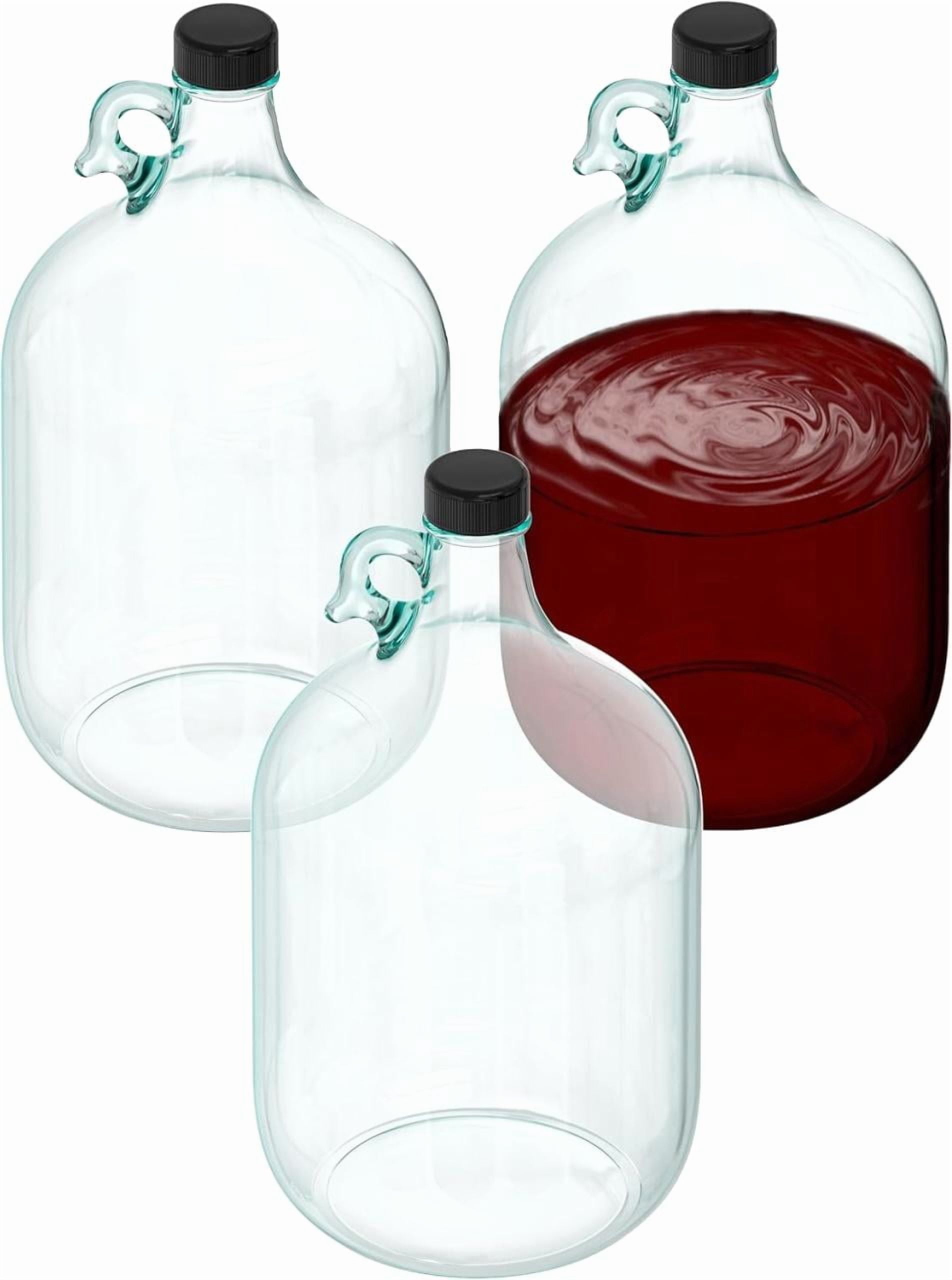 Skywin 3-Pack 1-Gallon Clear Glass Jars w/ 38mm Lids - Walmart.com