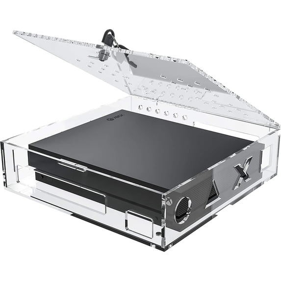 Skywin Lockable Acrylic Case for Xbox One X/S - Light Security and ...