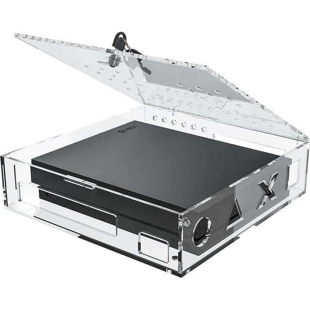 Skywin Lockable Acrylic Case for Xbox One X/S - Light Security and ...