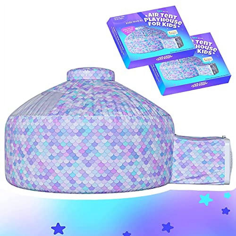 Skywin Air Tent Fort Playhouse for Kids - 2 Pack Large Fish Style ...