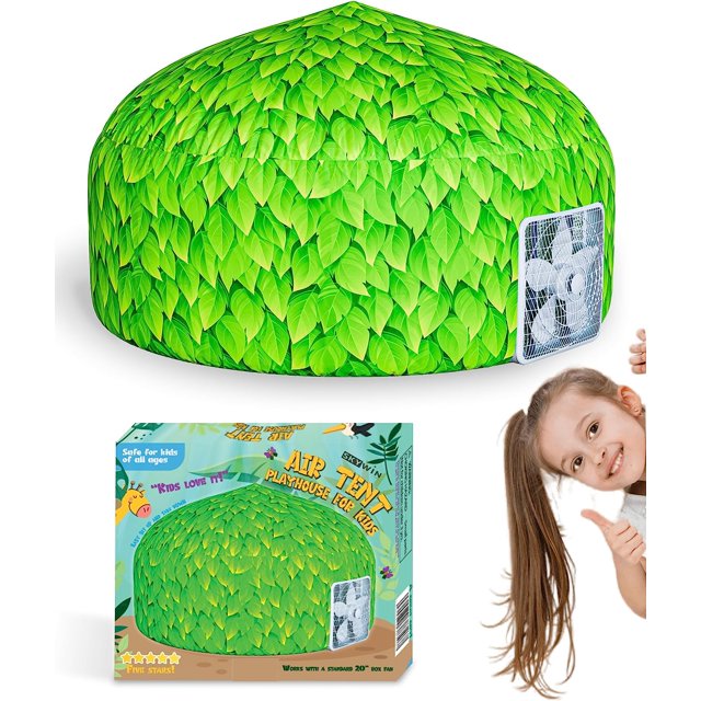 Skywin Leaf Theme Inflatable Play Tent, Kids Air Tent Playhouse ...