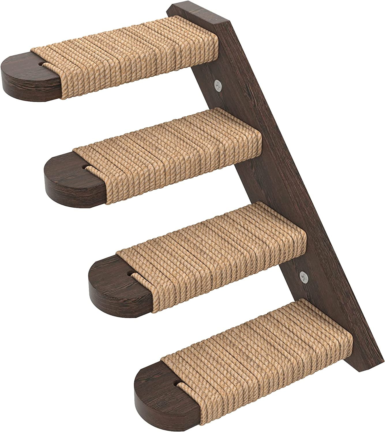 Skywin Cat Steps - Solid Rubber Wood Cat Stairs Great for Scratching ...