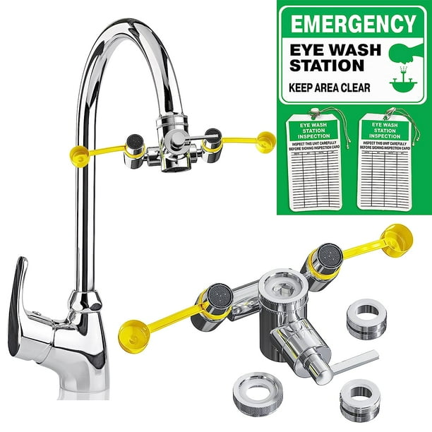 Skywin Eye Wash Kit - Eye Wash Units, Faucet Mounted Emergency Eye Wash ...