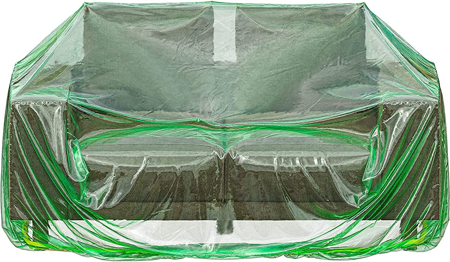 Skywin Clear Plastic Furniture Cover - Large Sofa/Couch Dust and ...