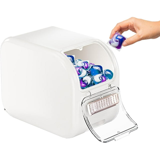 Skywin Laundry Detergent Holder Organizer and Drip Tray (White) with ...
