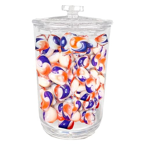 Skywin Clear Plastic Laundry Pod Food Storage Jar - Walmart.com