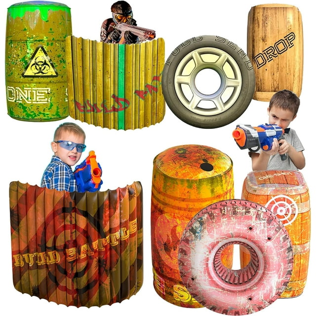 Free Shipping! Skywin Obstacles for Play Wars - 8 Pieces Easy Set Up ...