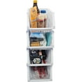 Skywin Plastic Stackable Storage Bins for Pantry White - 4-Pack Small ...
