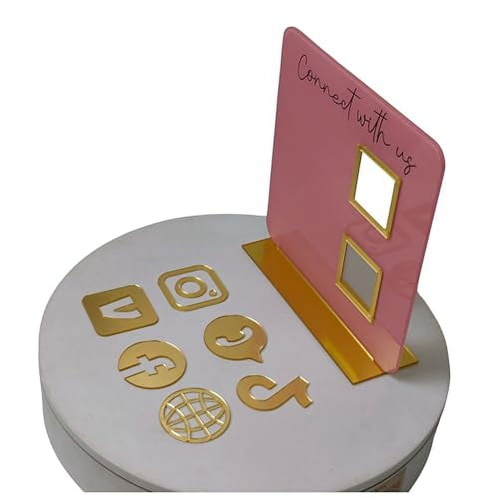 Skywin QR Code Business Social Media Sign Stand - Elegant Display ...