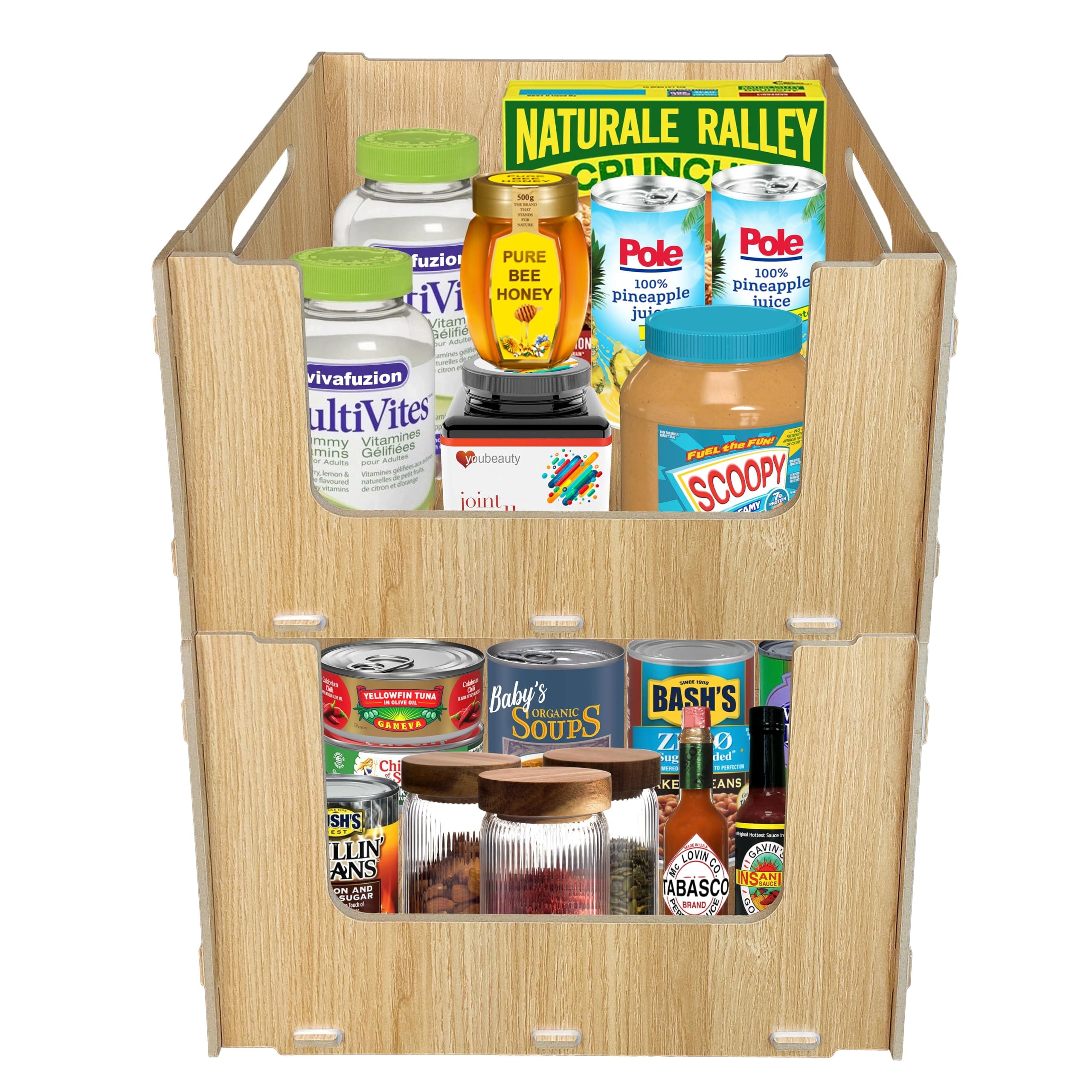 Skywin Pantry Storage 2 Shelves Bathroom Toy Storage Organizer ...