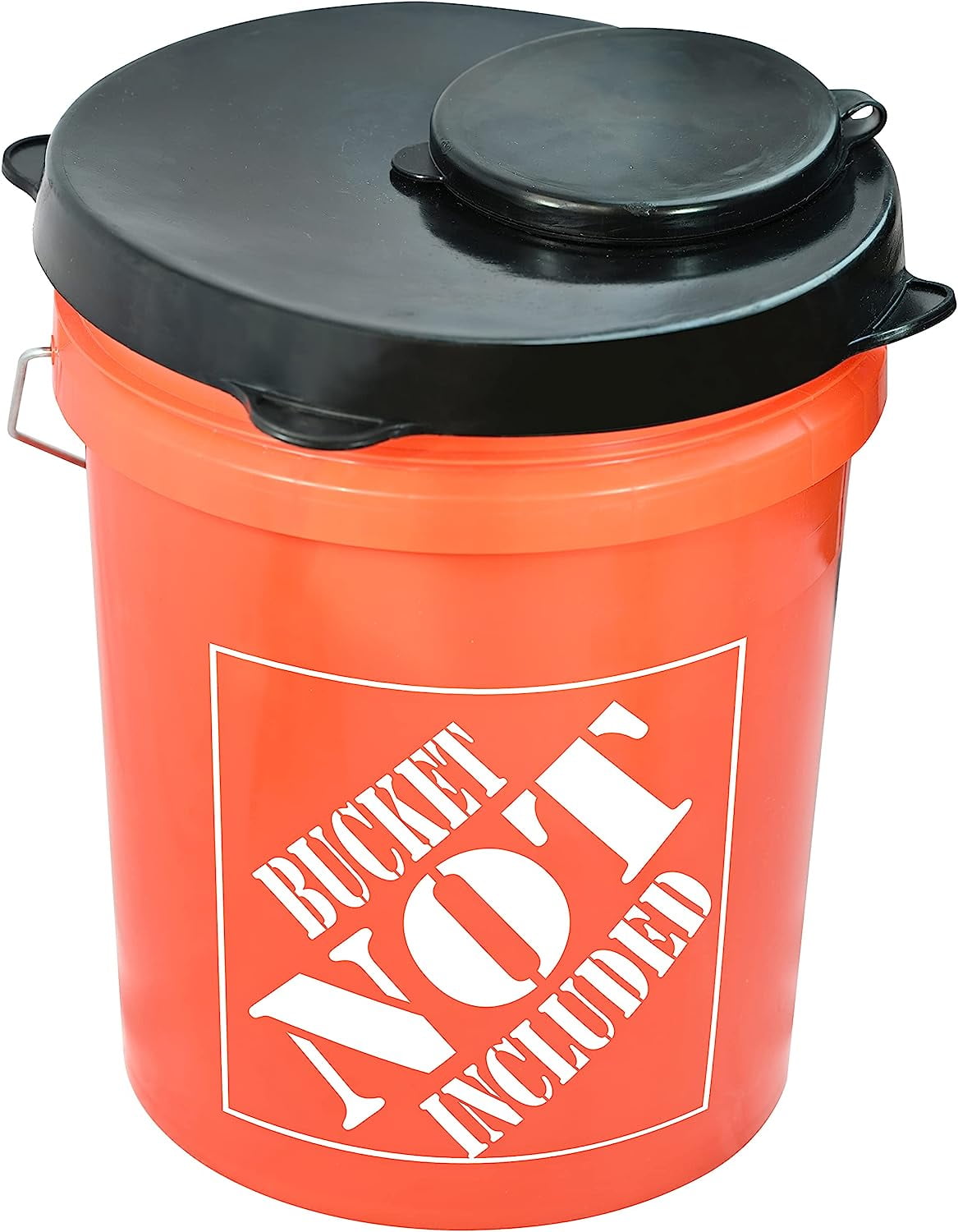 Skywin Black Rubber Storage Lid, Easy Pour Spout, Weather-Resistant ...